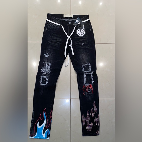 Jeans | Original Fables Holy Hell Black Denim Jeans | Poshmark